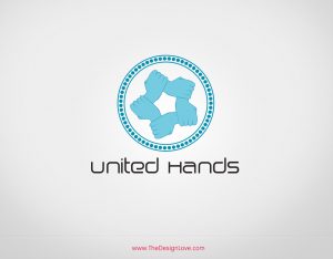 United Hands Free Vector Logo