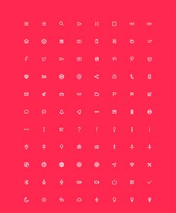 Freebie 30 Minimalist Icon Sets for Web Design Vol I