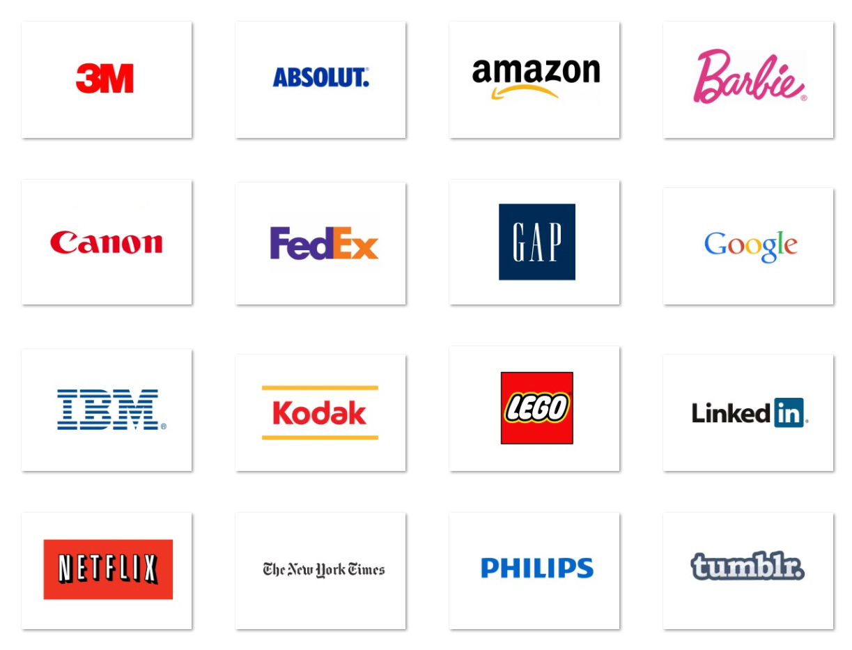 Top 20 Famous Brands with Typography Logos