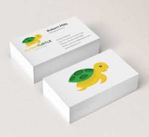 Flying Turtle Logo & Bcard Template - The Design Love