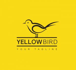 Yellow Bird Logo & Business Card Template - The Design Love