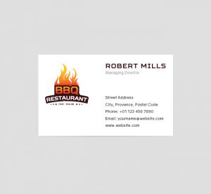 BBQ Restaurant Logo & Business Card Template - The Design Love