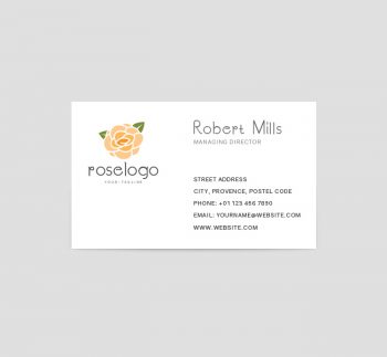 Rose Logo & Business Card Template - The Design Love