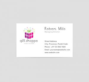 Gift Shop Logo & Business Card Template - The Design Love