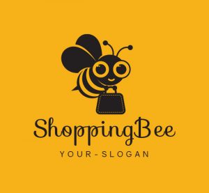 Shopping Bee Logo & Business Card Template - The Design Love