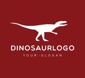 Red Dinosaur Logo & Business Card Template - The Design Love