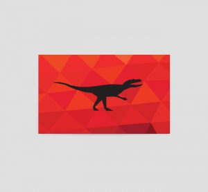 Red Dinosaur Logo & Business Card Template - The Design Love