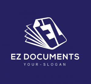 EZ Documents Logo & Business Card Template - The Design Love