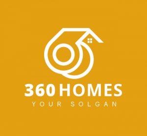 360 House Logo & Business Card Template - The Design Love