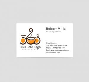 360 Cafe Logo & Business Card Template - The Design Love