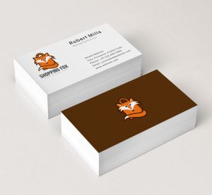 Shopping Fox Logo & Business Card Template - The Design Love