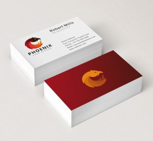 Phoenix Logo Business Card Template - The Design Love