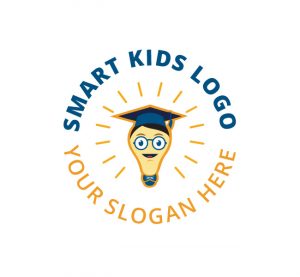 Smart Kids Logo & Business Card Template - The Design Love