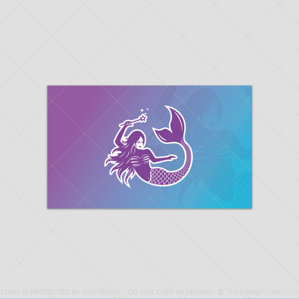 Magical Mermaid Logo Template - The Design Love