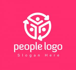 People Communication Logo & Business Card - The Design Love