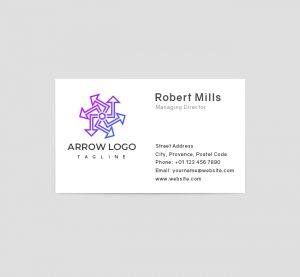 Abstract Arrow Logo & Business Card - The Design Love