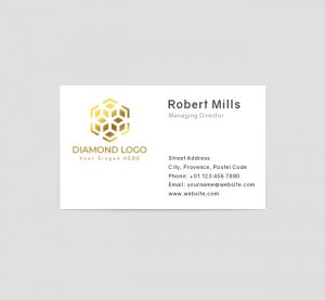 Luxury Diamond Logo & Business Card - The Design Love