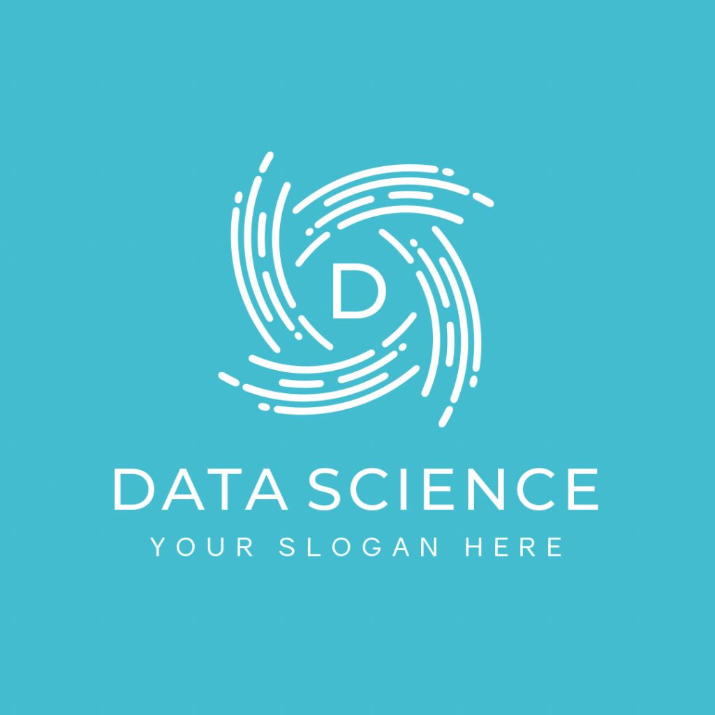 Letter D Data Science Logo & Business Card Template - The Design Love