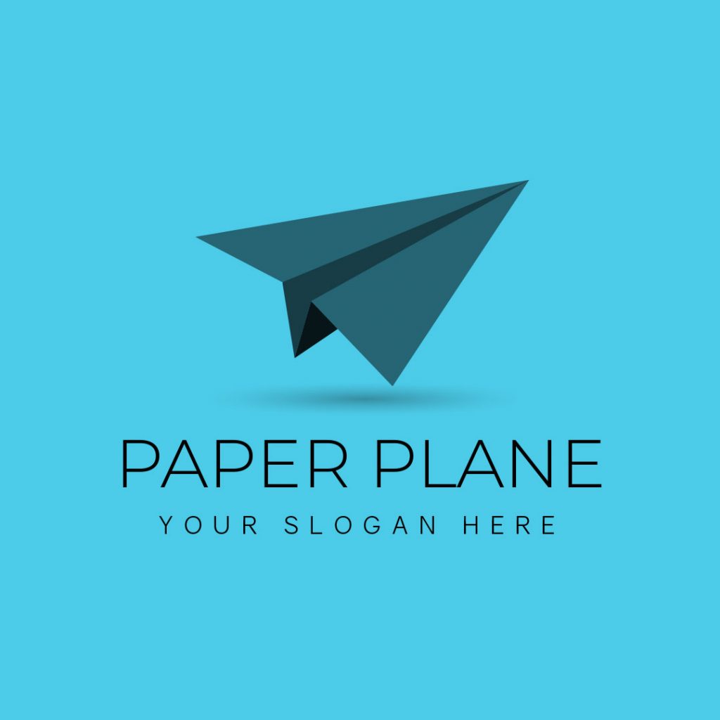 Simple Paper Plane Logo & Business Card - The Design Love