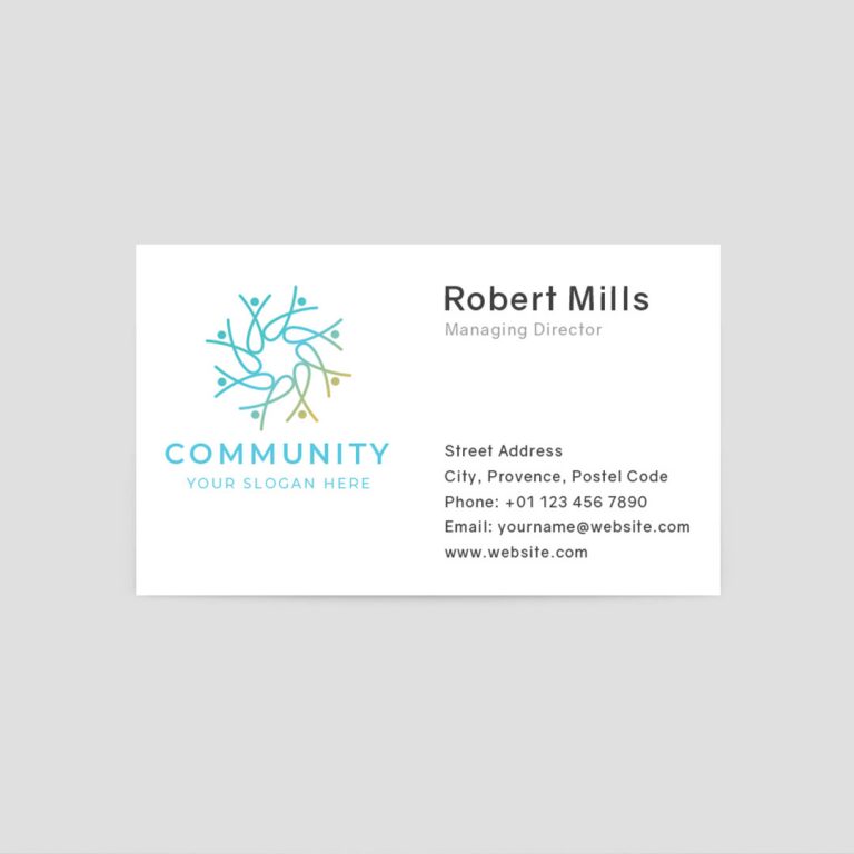 Community Logo & Business Card Template - The Design Love