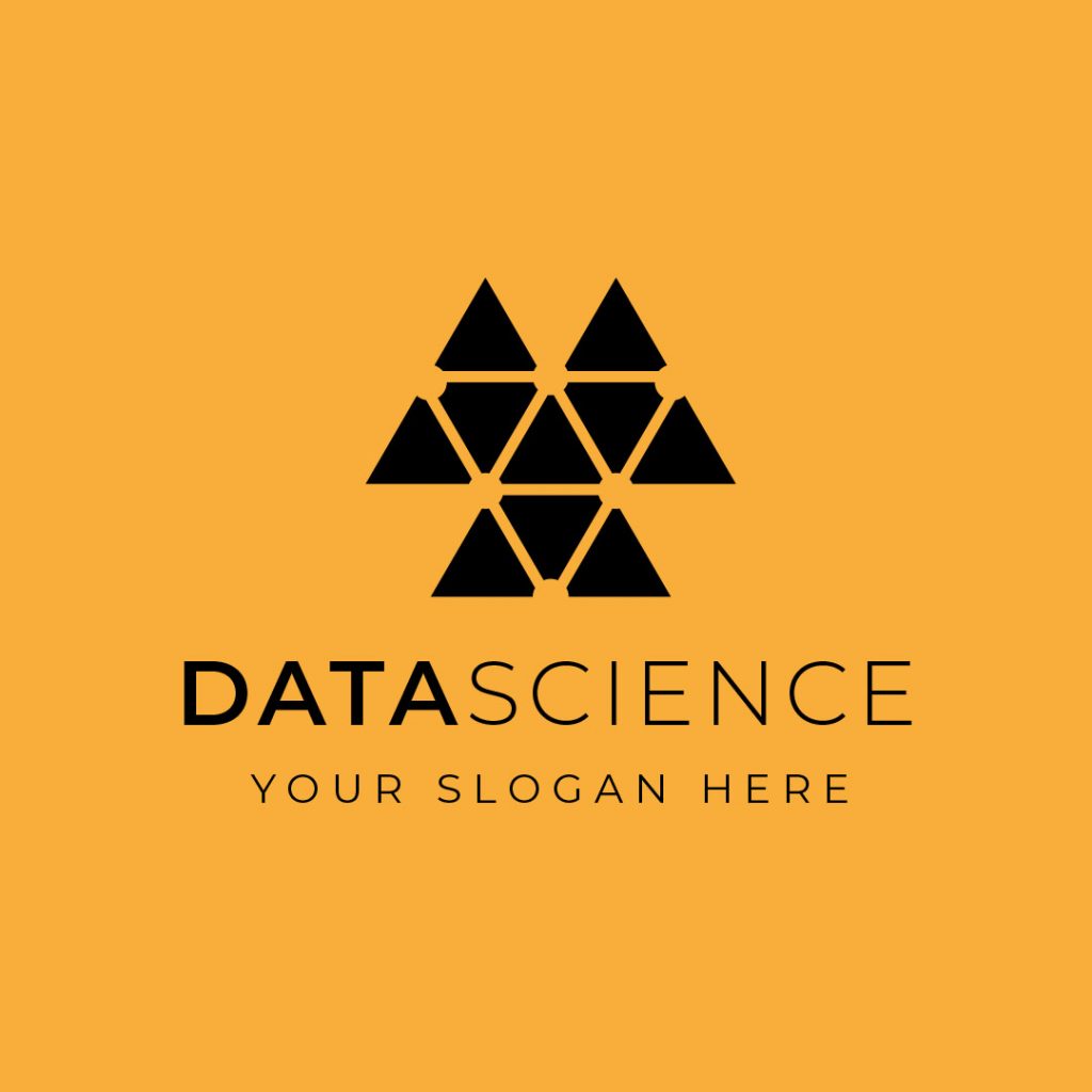 Triangle Data Science Logo & Business Card Template - The Design Love