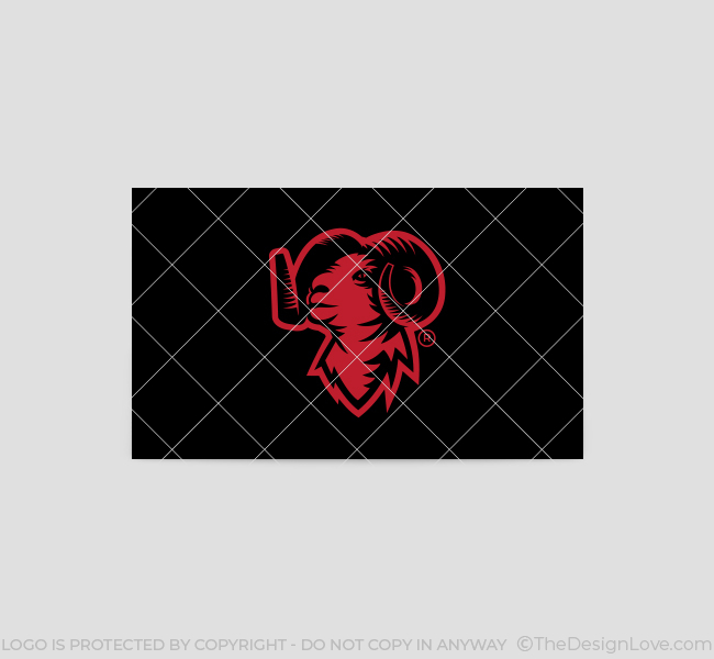 Red Goat Logo & Business Card Template - The Design Love