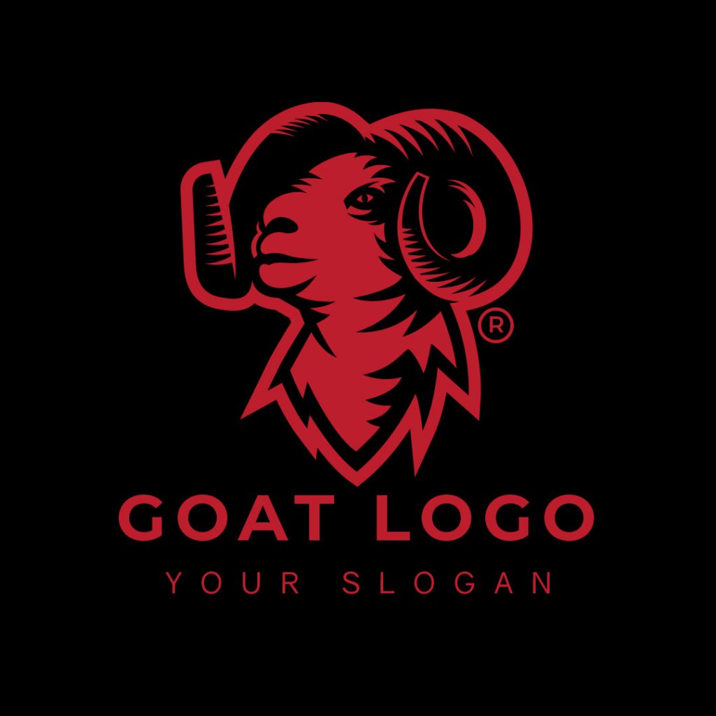 Red Goat Logo & Business Card Template - The Design Love