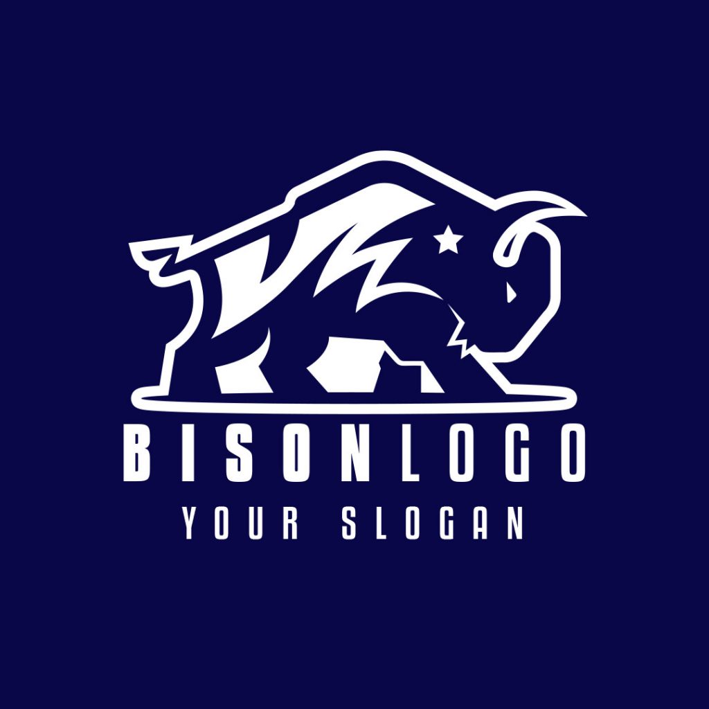 American Bison Logo & Business Card Template - The Design Love