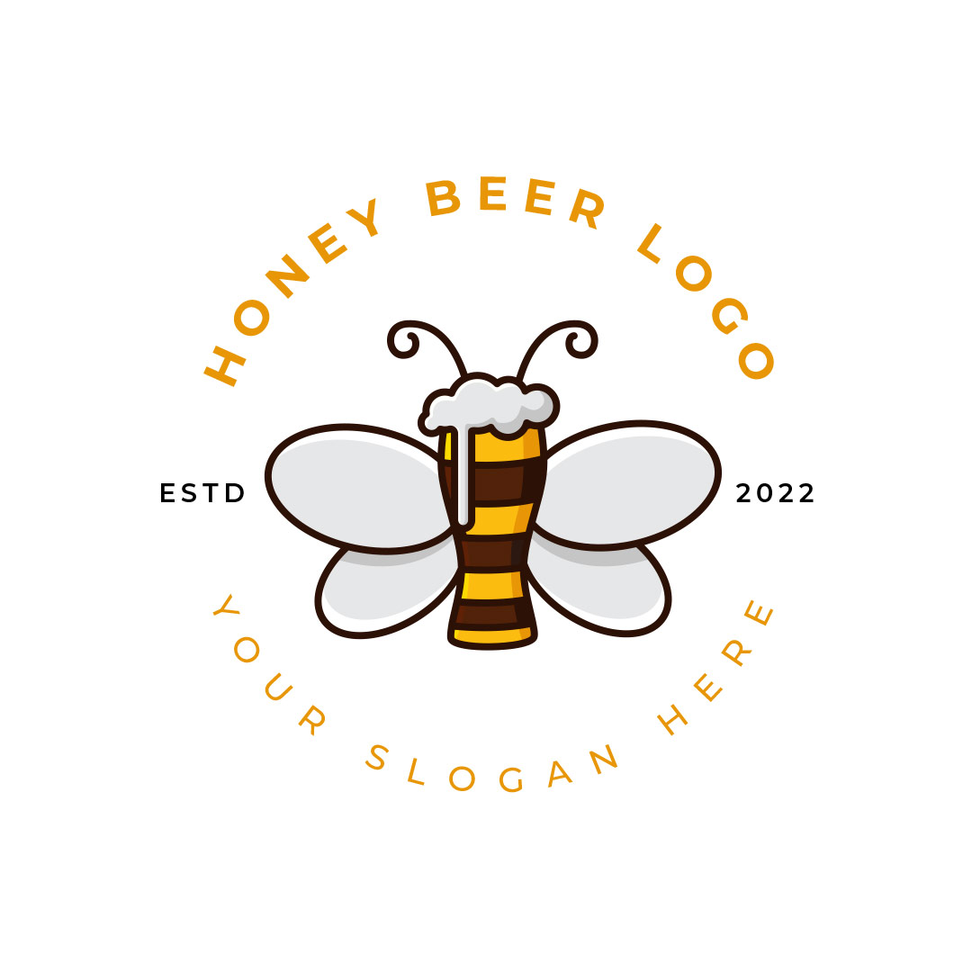 Honey Beer Logo Business Card Template The Design Love