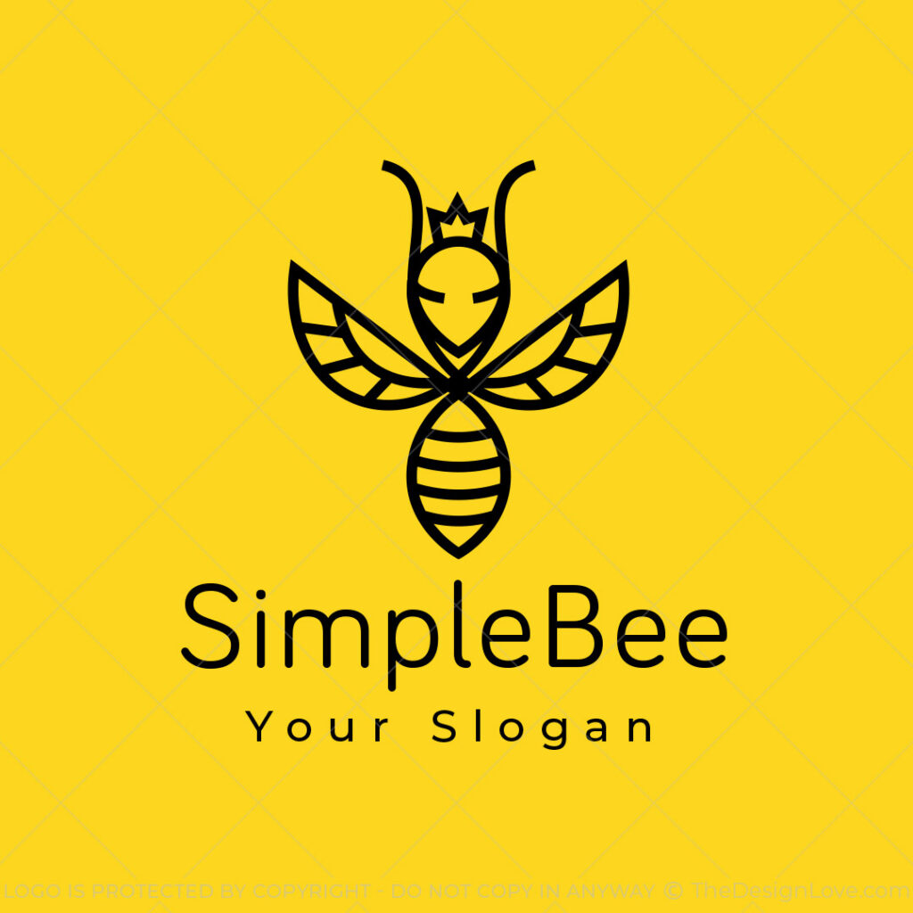 Simple Bee Logo & Business Card Template - The Design Love