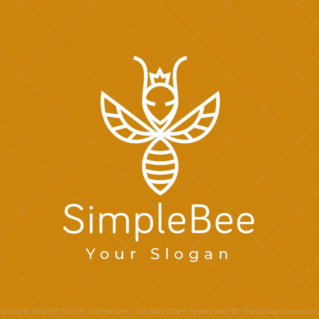 Simple Bee Logo & Business Card Template - The Design Love