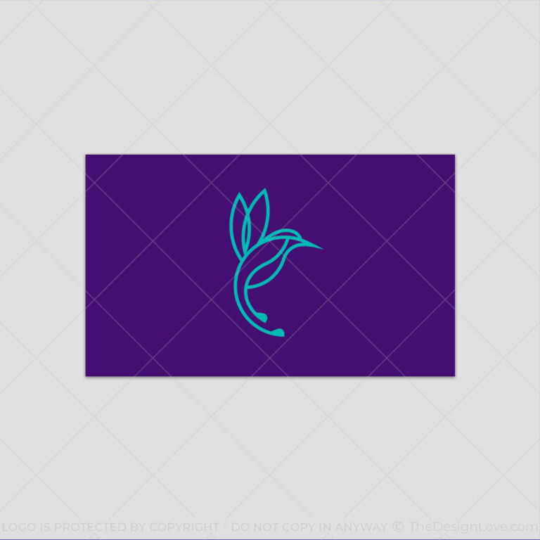 Hummingbird Logo & Business Card Template - The Design Love