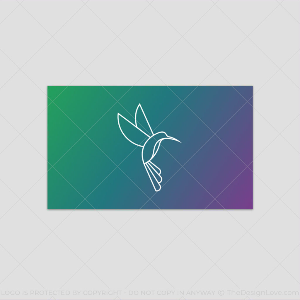 Simple Hummingbird Logo Template - The Design Love
