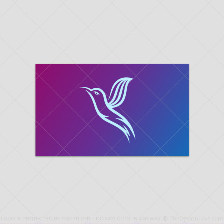Hummingbird Logo & Business Card Template - The Design Love