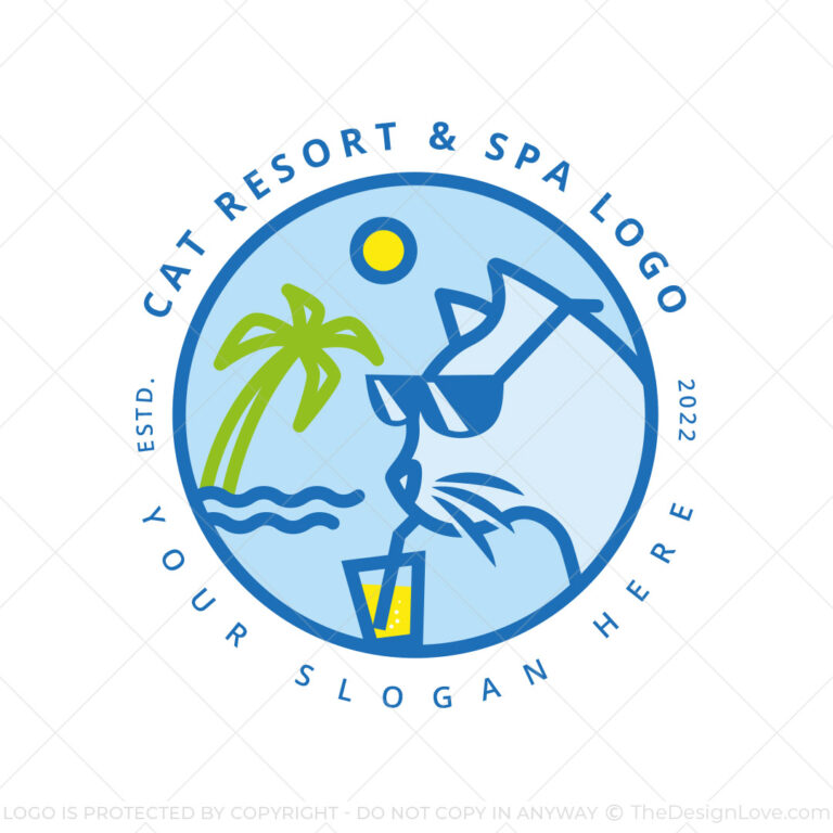 Cat Resort Logo & Business Card Template - The Design Love