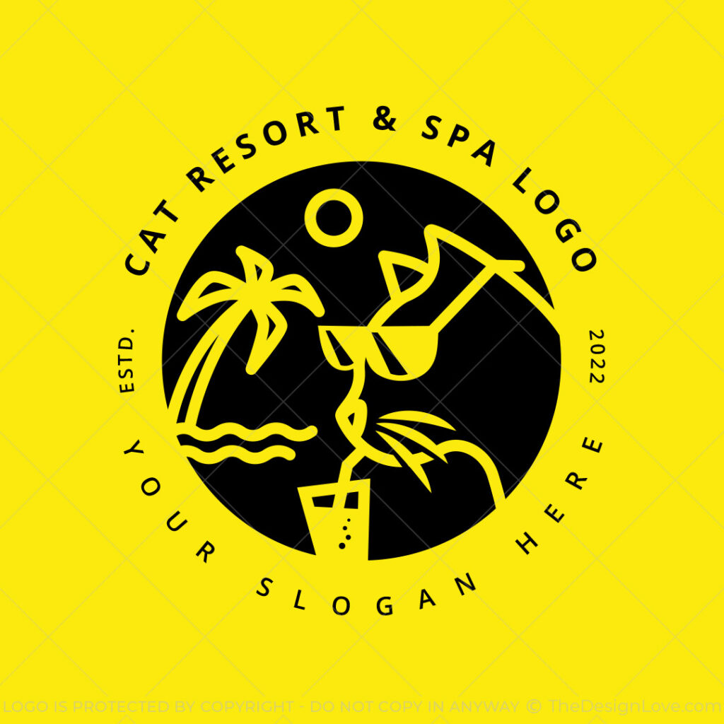 Cat Resort Logo & Business Card Template - The Design Love