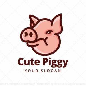 Simple Pig Logo & Business Card Template - The Design Love