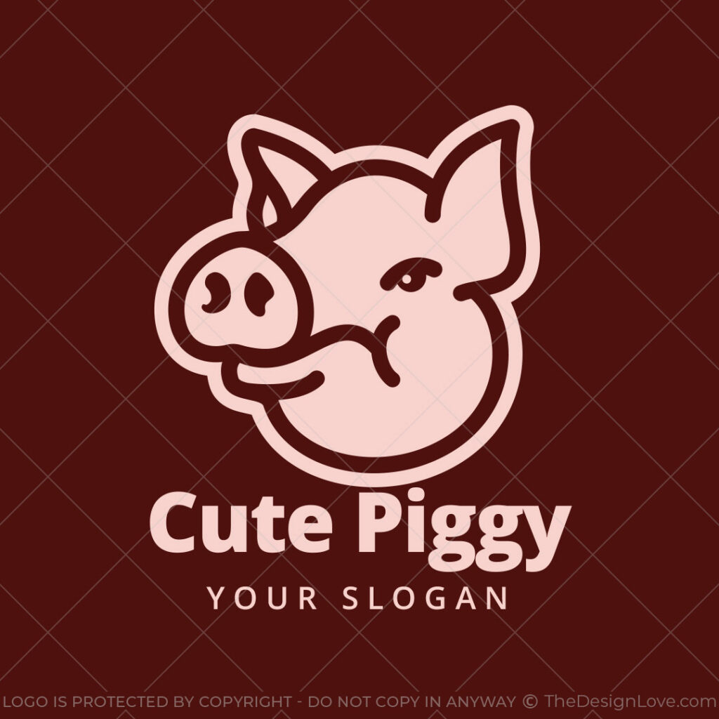 Simple Pig Logo & Business Card Template - The Design Love