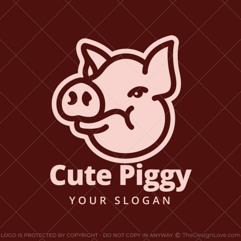 Simple Pig Logo & Business Card Template - The Design Love