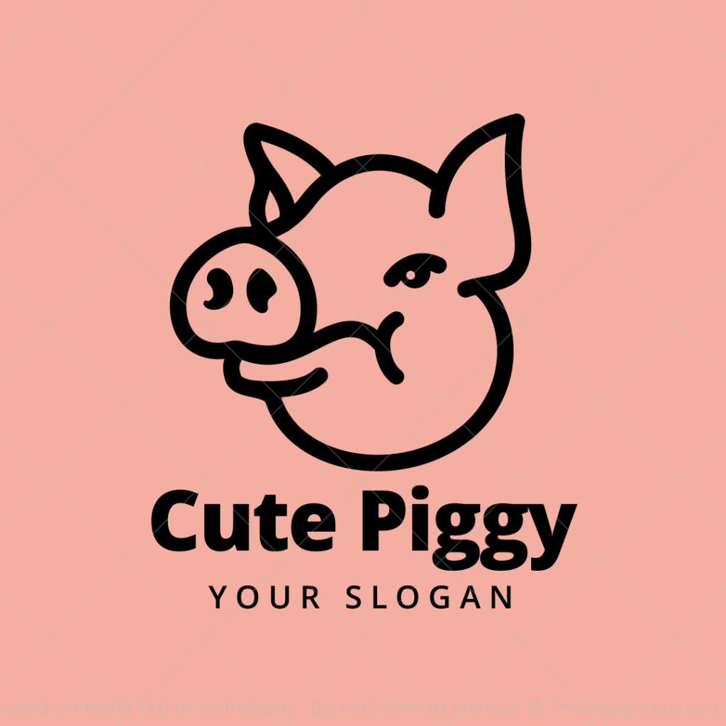 Simple Pig Logo & Business Card Template - The Design Love
